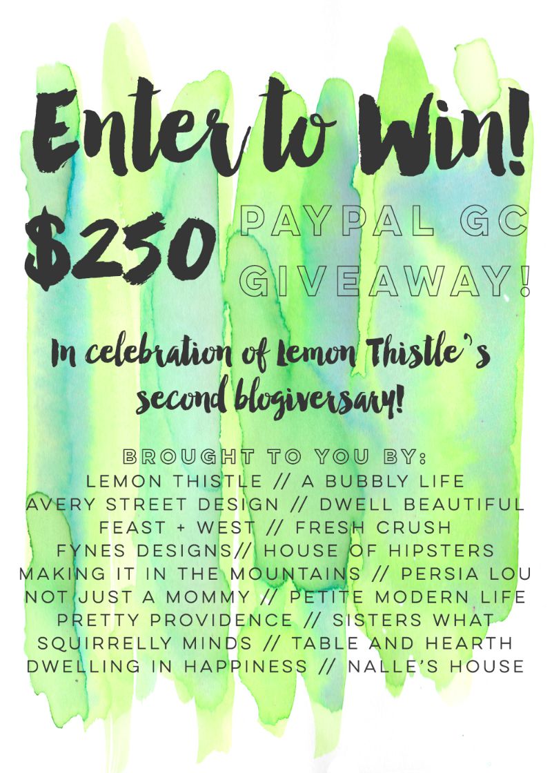 $250 PayPal Credit Giveaway - Revel and Glitter