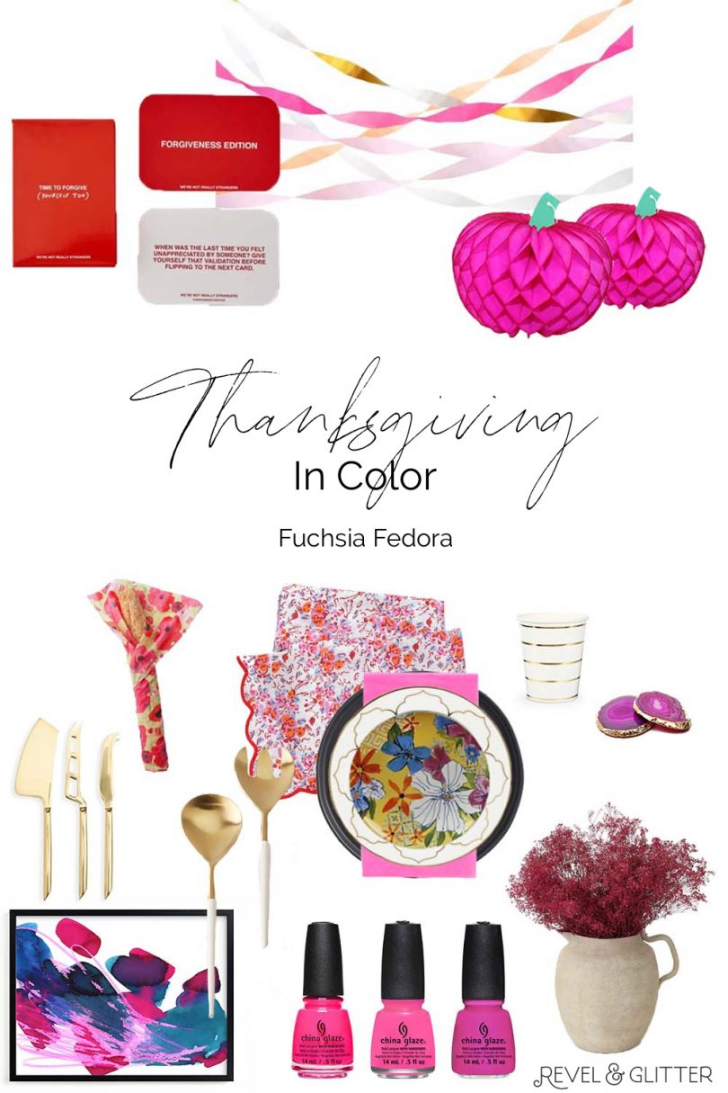 How to Create a Thanksgiving in Color - Pantone's Fuchsia Fedora ...
