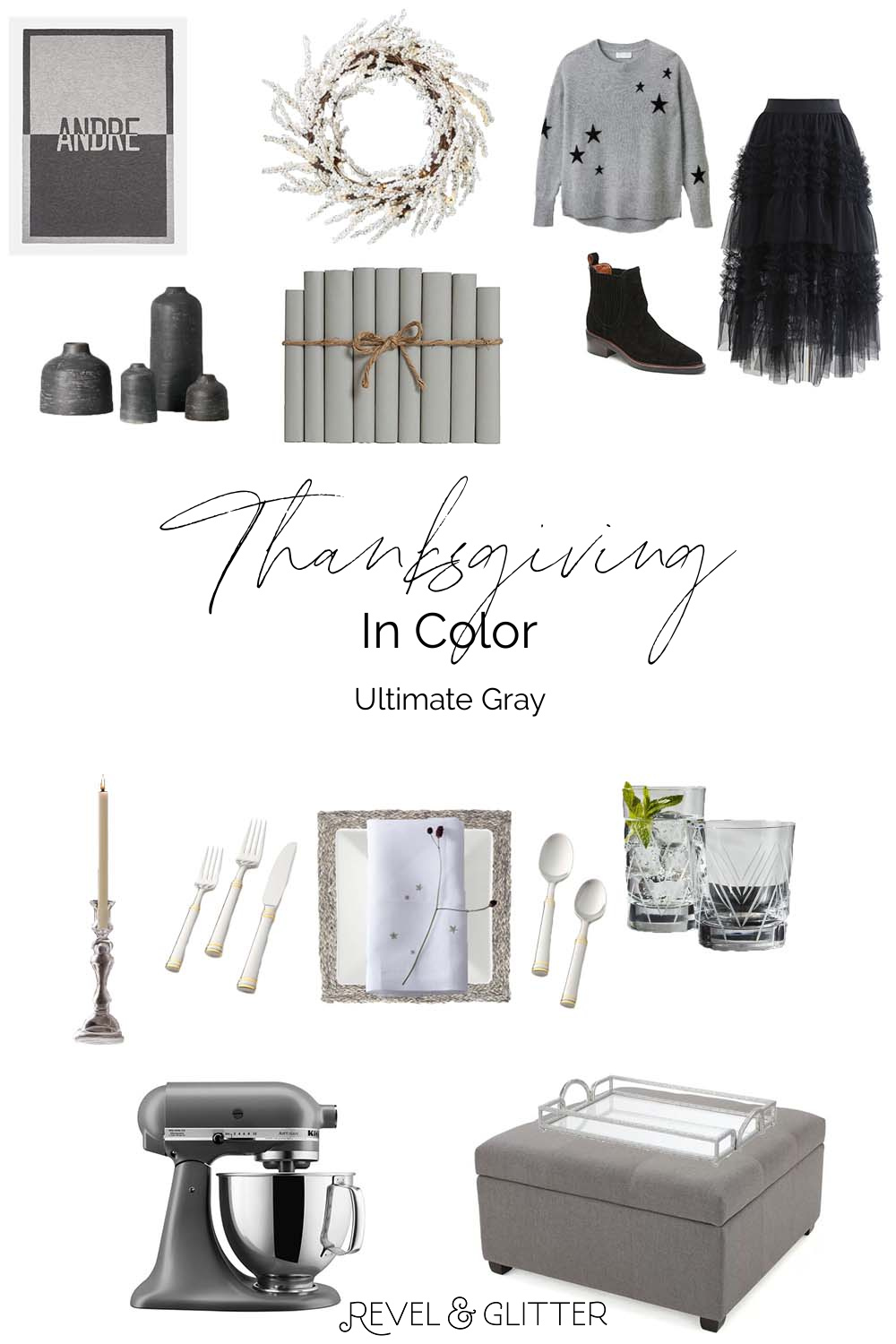 How to Create a Thanksgiving in Color - Pantone's Ultimate Gray - Revel ...